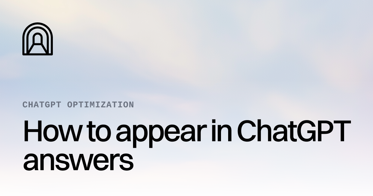 How to optimize and rank in ChatGPT