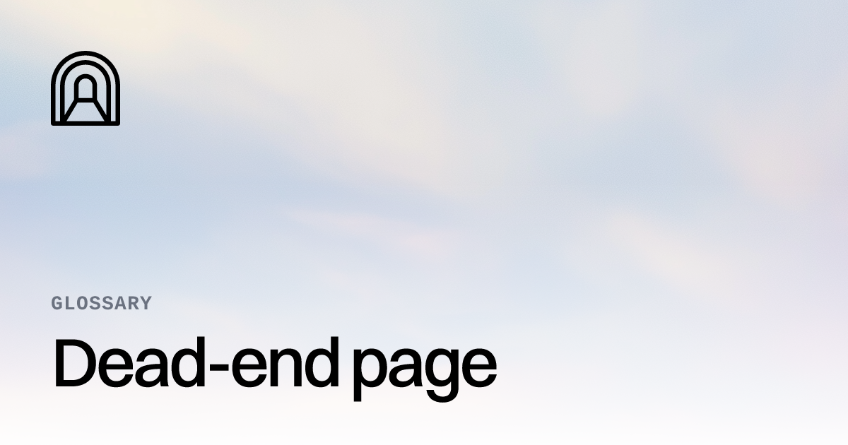 Dead-end page