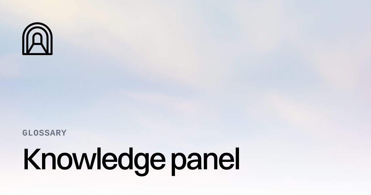 Knowledge panel