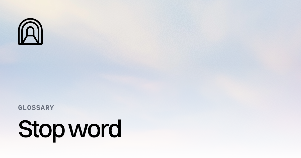 Stop word