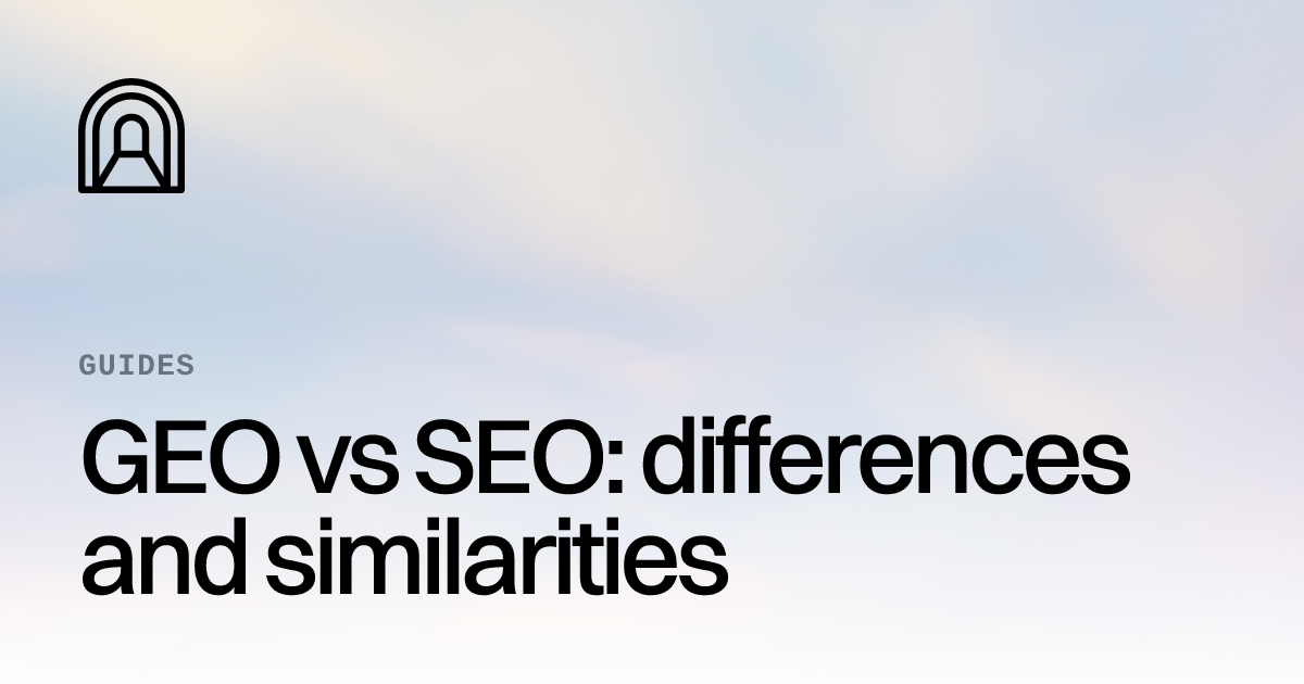 GEO vs SEO: differences and similarities
