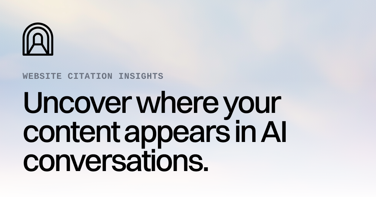 AI website citation tracking